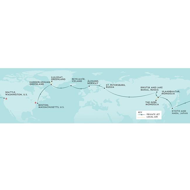 Around the World by Private Jet: The Northern Route