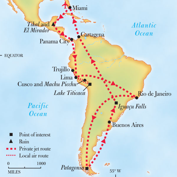 Travel Map Central South America Mexico And Central America Map | Best
