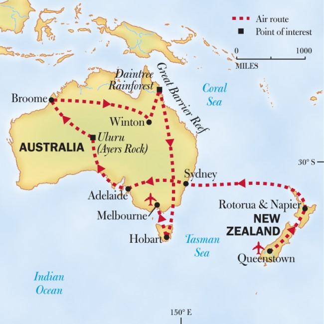 Australia New Zealand Outline