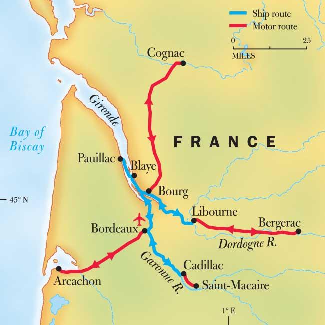 Garonne River Europe Map