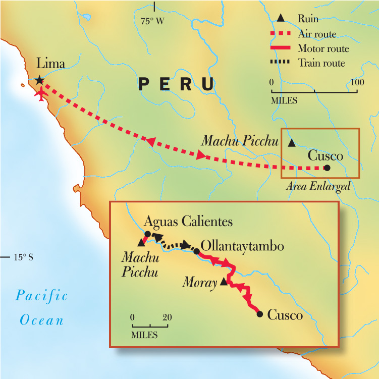 Map Of Inca Empire In Peru