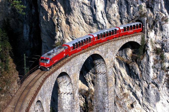 Swiss Train: Swiss Alps Train Tour - Switzerland & Italy | National ...
