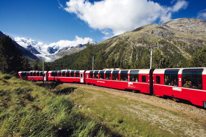 Swiss Train: Swiss Alps Train Tour - Switzerland & Italy | National ...