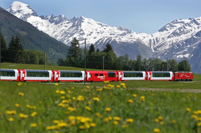 Swiss Train: Swiss Alps Train Tour - Switzerland & Italy | National ...